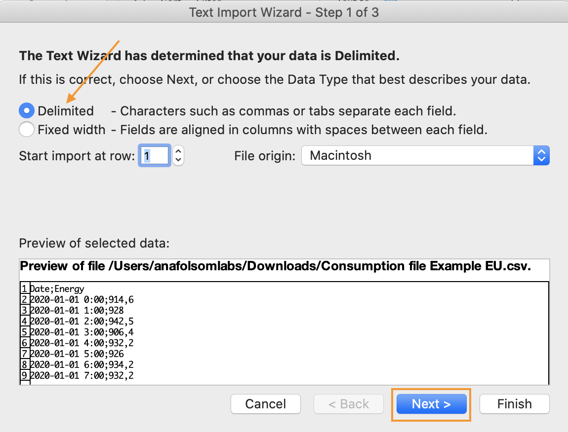 How to create a CSV with consumption data – HelioScope