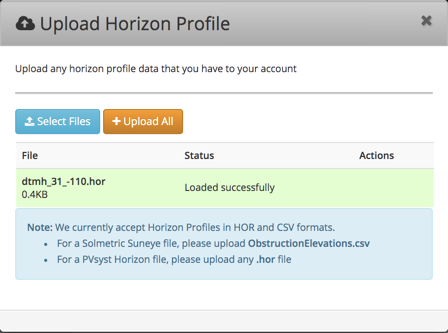 Horizon Shading – HelioScope