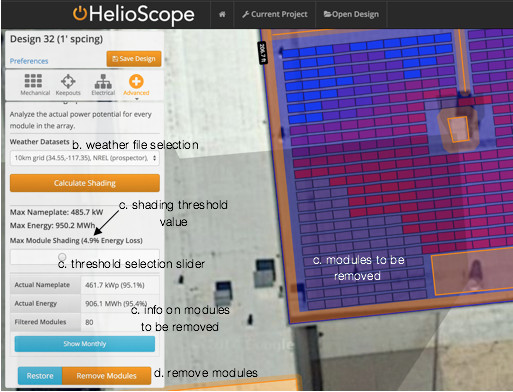 Shade Modeling – HelioScope