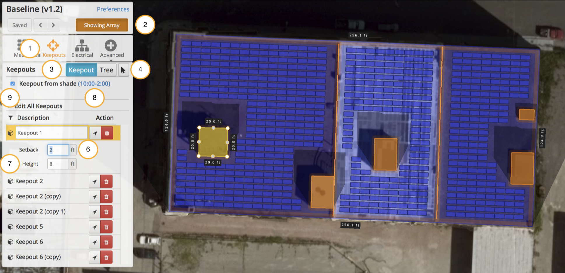 3. Mechanical Layout – HelioScope